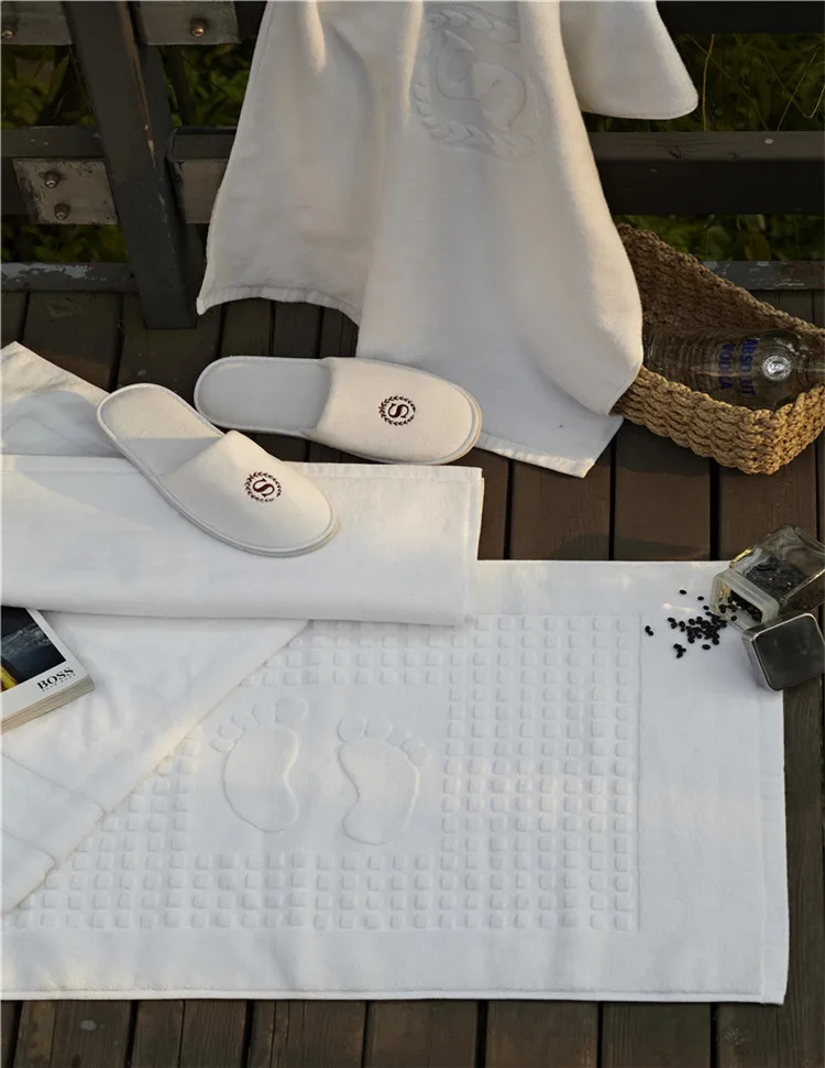 Wholesale White Hotel Footprint Bath Mat Set 100% Cotton| Alibaba.com