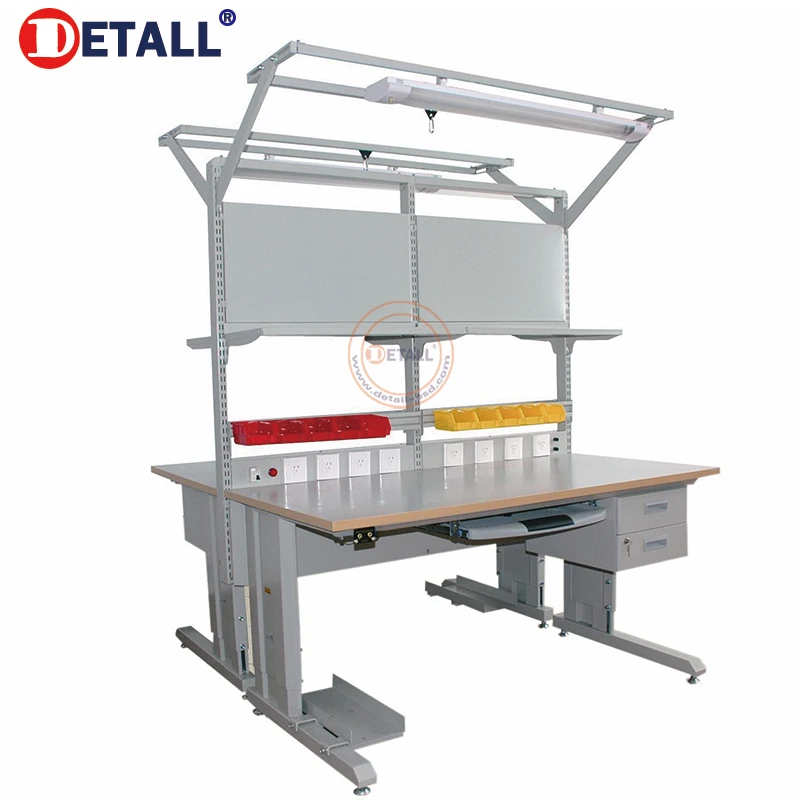 2-Person Anti-Static Mobile Workbench ESD-Coated Repair Table for ...
