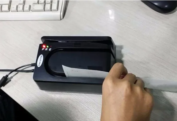 Usb Rs-232 Pc Keyboard Wedge Single Feed 3 Track Msr Card Reader Micr ...