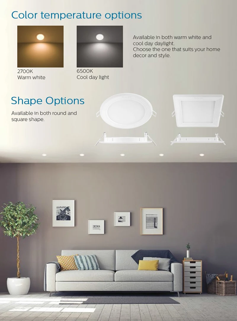 Modern Round Recessed Led Panel Light 6w Slim Recessed Led Panel Light ...