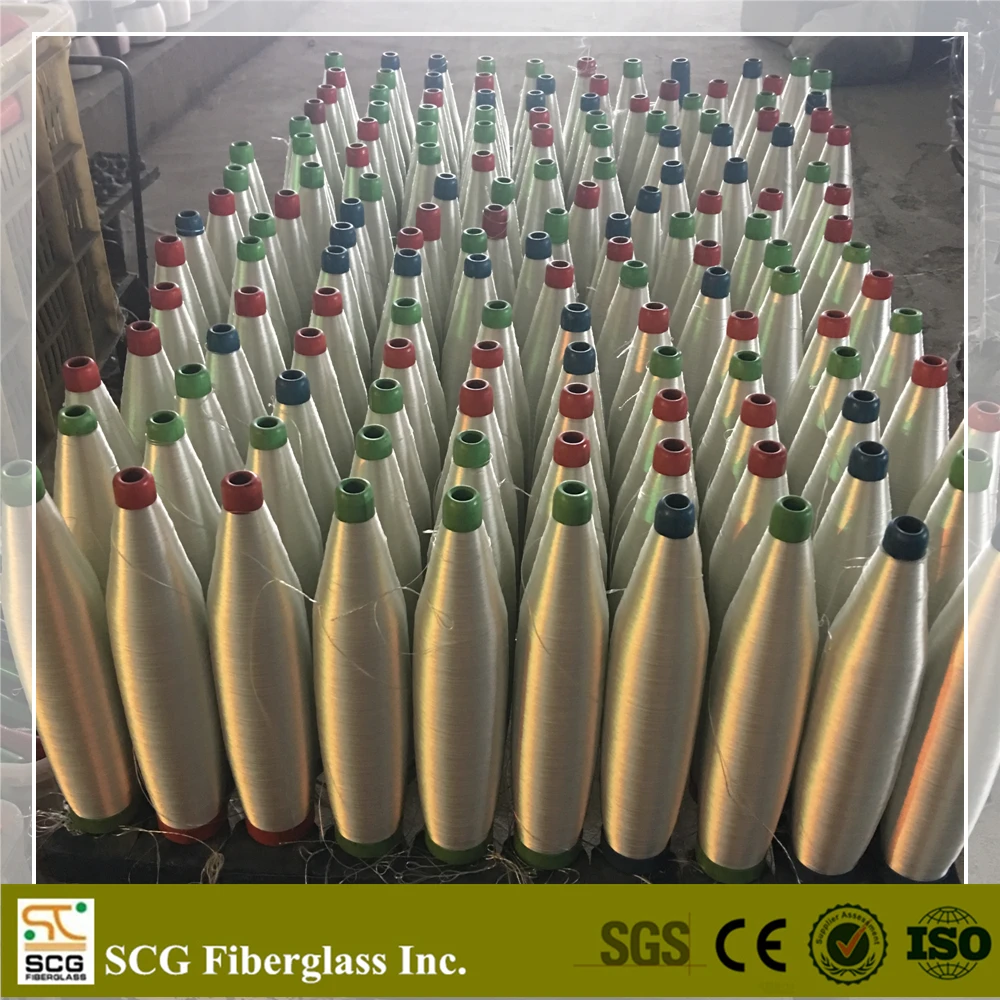 96% SiO2 High Silica Fiberglass Yarn Fire Proof Glass Yarn for ...