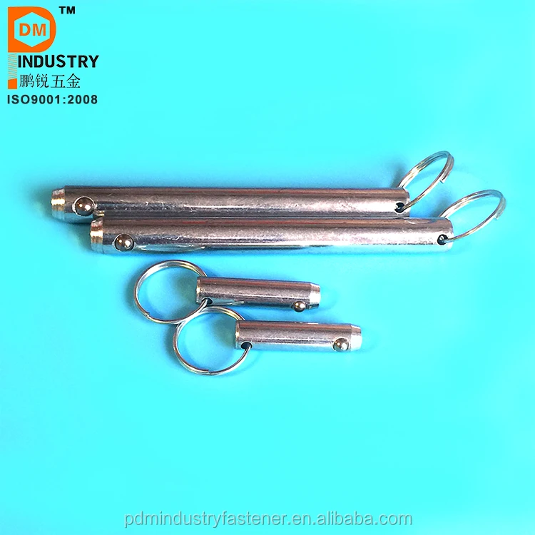 Quick Release Ball Detent Ring Pin with Zinc Plate - PDM