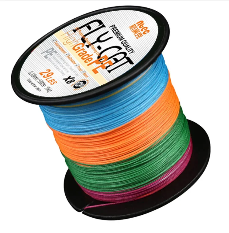 8 Strands Braided Fishing Line Muti Color 1500m Spool Package - Buy ...