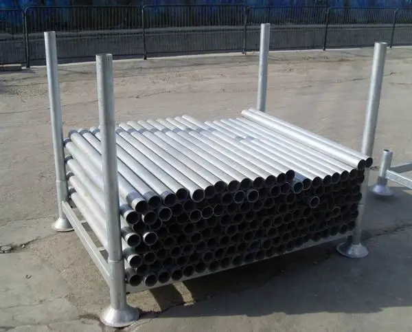 Warehouse Steel Post Pallet Pipe Rack System Collapsible Steel Forklift ...