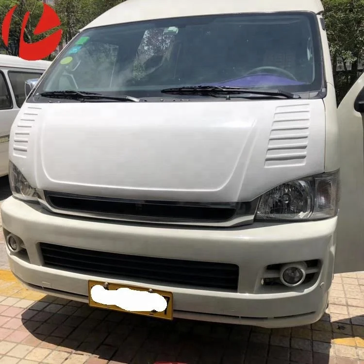 Hiace KDH200 Engine Hood Bonnet - Glass Fiber & Carbon Fiber