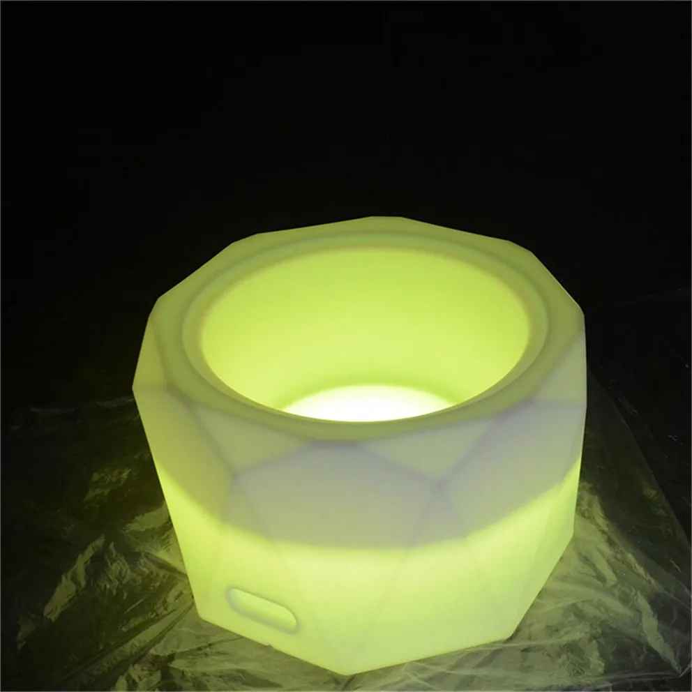 Light Up Outdoor Flower Pots Led Decoration Waterproof Solar Power ...