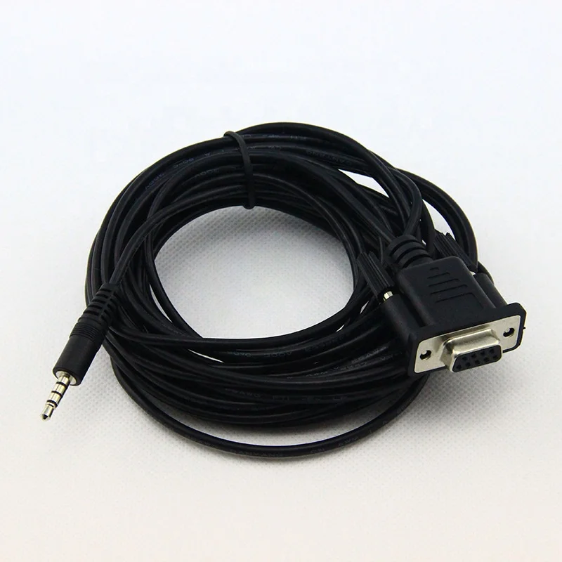 6ft Vga 9 Pin Rs232 Db9 Female To 3.5mm Male Jack Adapter Serial Cable ...