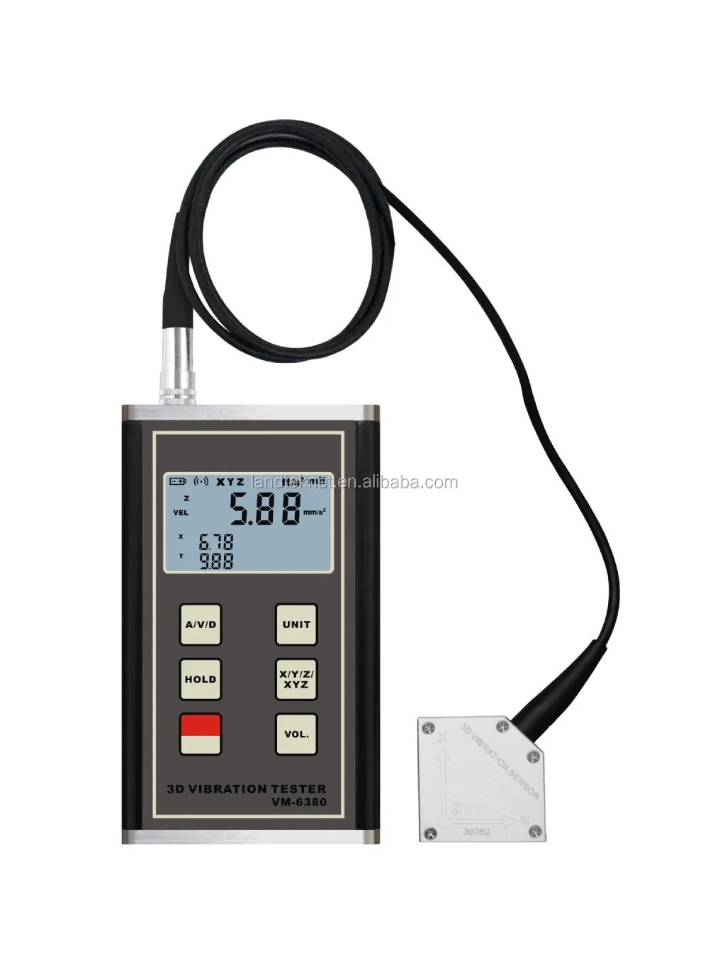 Triaxial Vibration Meter VM-6380 - Precision & Portability