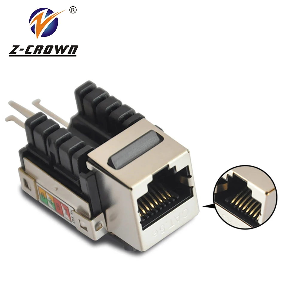 RJ45 8P8C Keystone Jack UTP Cat5e Cat6a Cat6 Keystone Ethernet RJ45 Socket Module Network ...