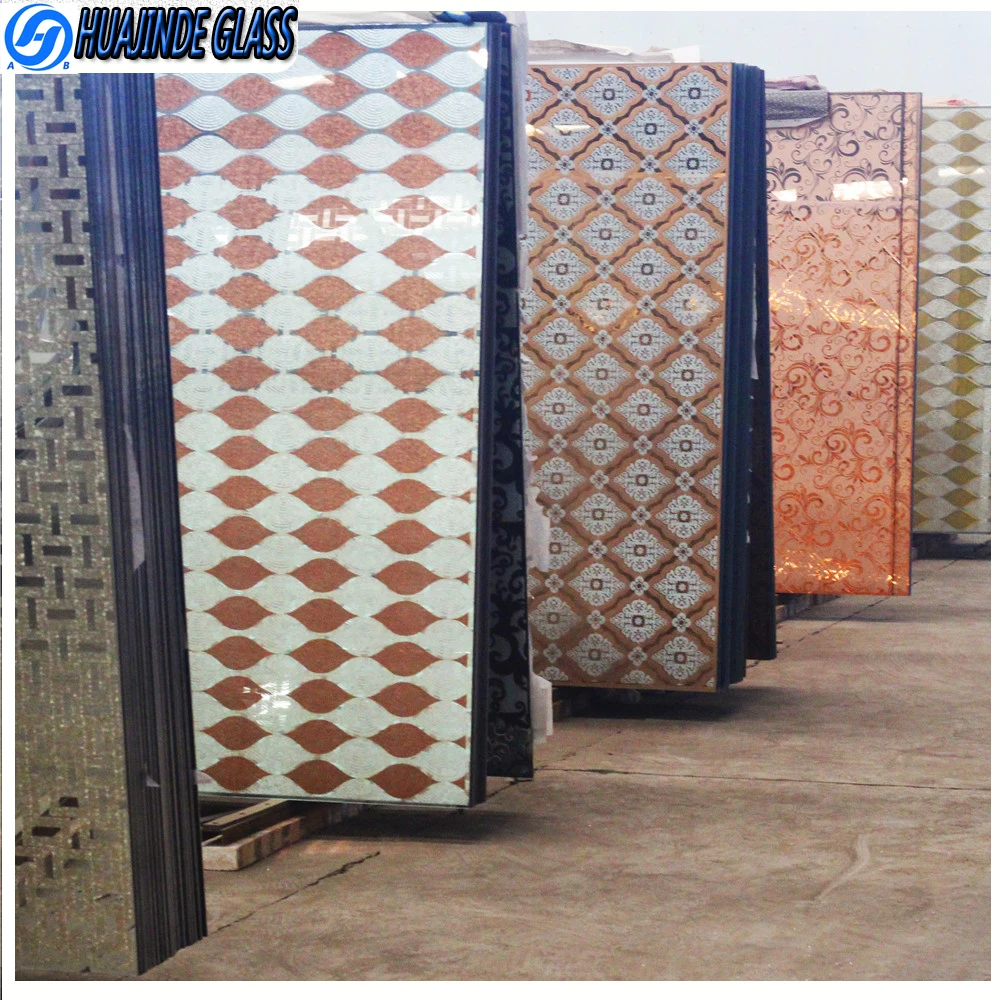 Decorative Acid Etched Frosted Art Architectural Decorative Mirror ...