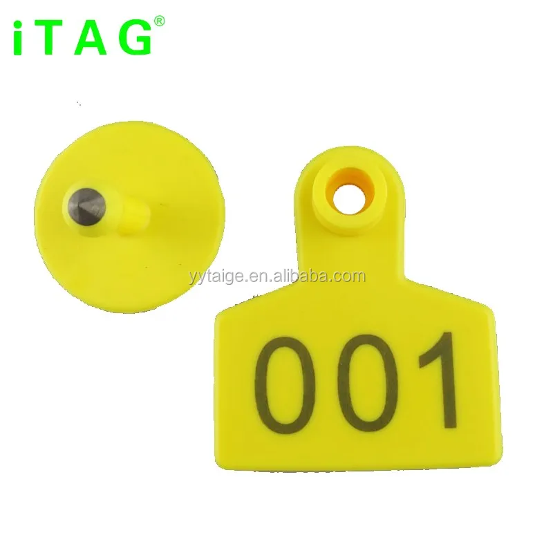 50*42mm Livestock Rfid Barcode Uhf Goat Eartag Animal Cattle Electronic ...