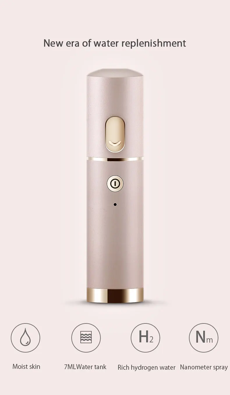 Cool Mist Humidifier Charge Nano Mist Sprayer Portable Water Hydrogen ...