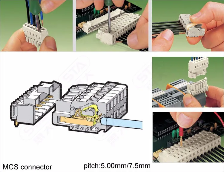 Siemens Plc S7-200 Connector 5.08mm Pluggable Connector - Buy S7-200 5 ...