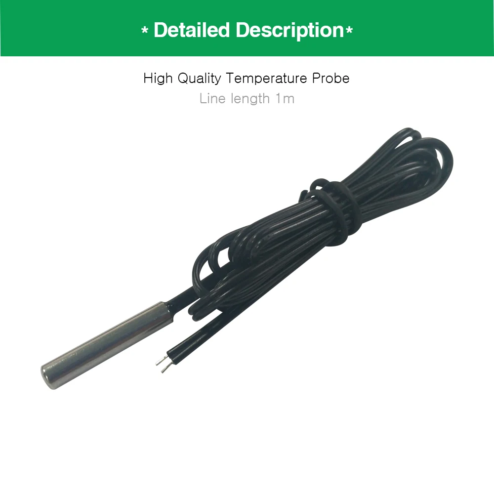 Digital Temperature Thermostat Controller with Probe 1M