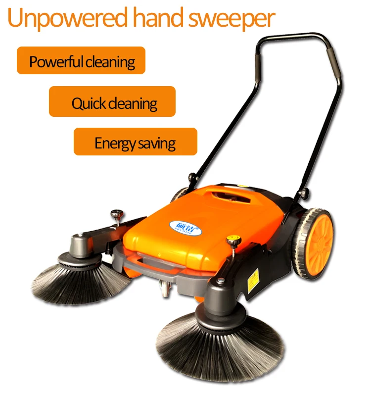 Small Unpowered Hand Push Garden Street Sweeper Machine For Sale - Buy ...