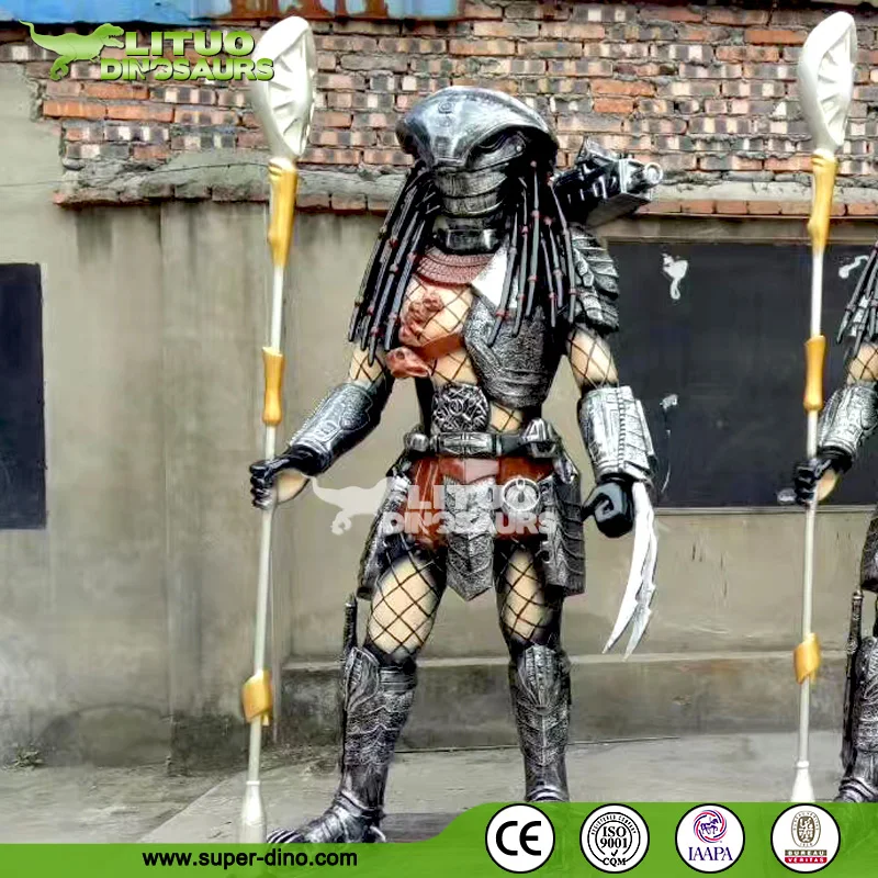Life Size FRP Predator Sculpture - High Lifelike Quality
