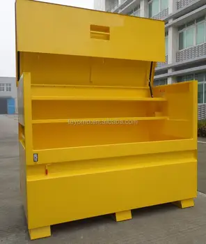 Steel Job Site Box With Fold Lid - Buy Job Site Box,Waterproof Metal ...