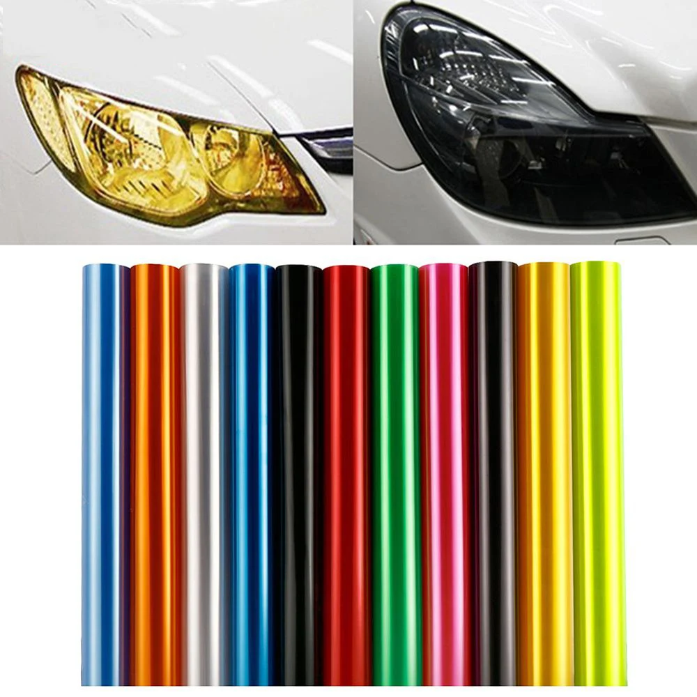 30cm X 100cm Auto Car Tint Headlight Taillight Fog Light Vinyl Smoke ...