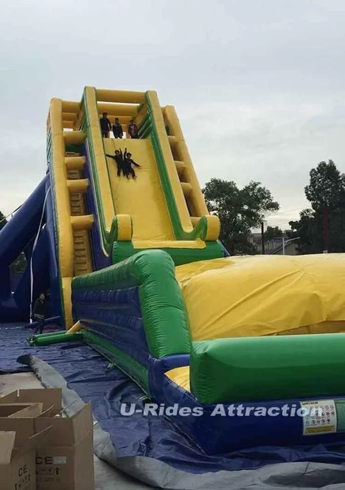 Large Commercial Outdoor Pvc Inflatable Drop Kick Water Slide Blow Up ...