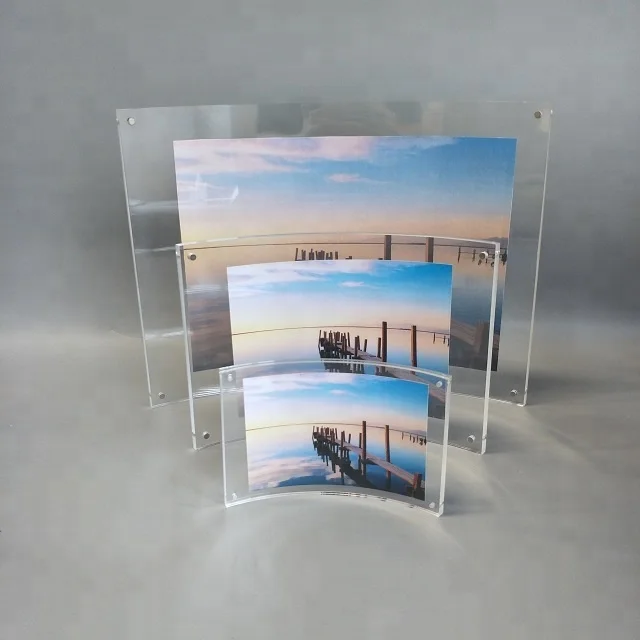 A5 Acrylic Photo Frame Perspex Picture Holder Magnetic Countertop ...