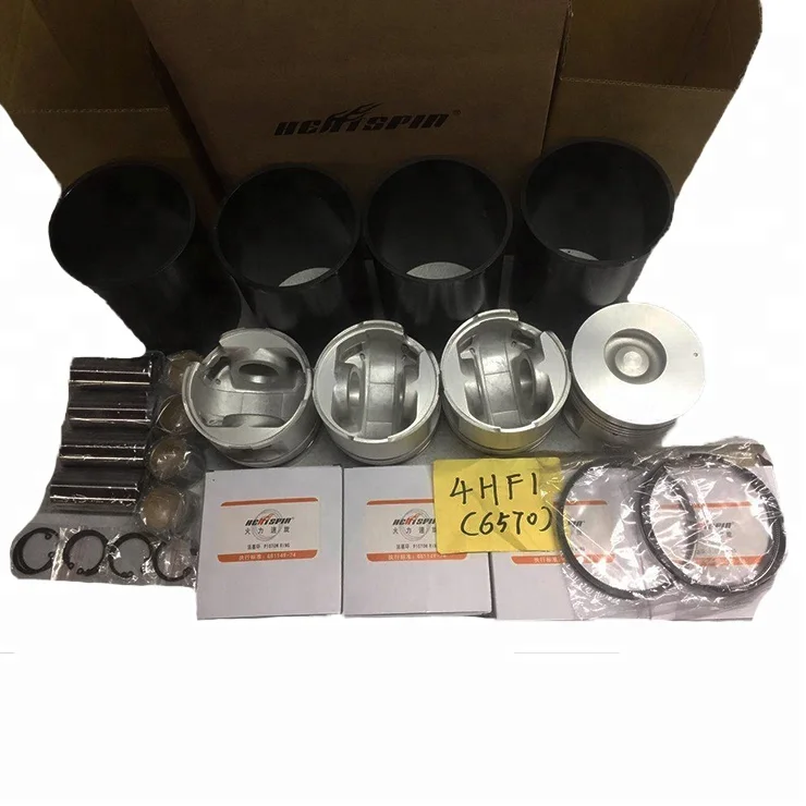 Brand New 4hf1 Cylinder Liner Kit Sleeve Kit Rebuild Kit Piston Piston ...