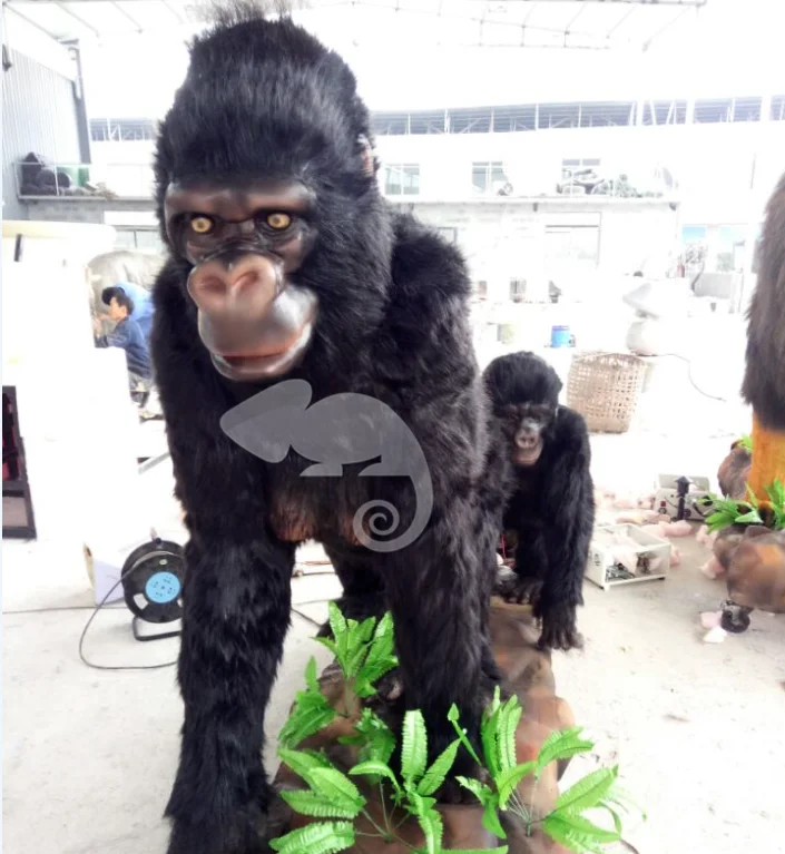 customized Life size/giant animated wild animal gorilla monkey models ...
