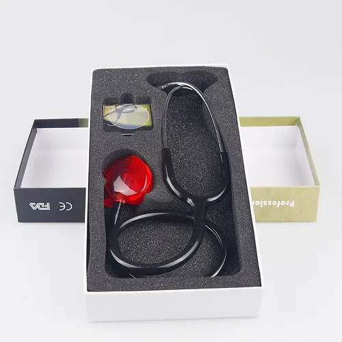 Single Head Stethoscope - Heart Shape Acrylic Stethoscope