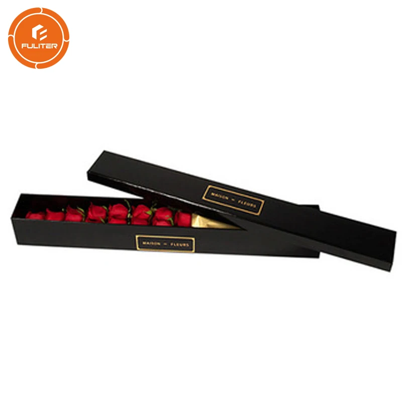 Customized Long Stem Preserved Roses Bouquet Flower Boxes Packaging ...