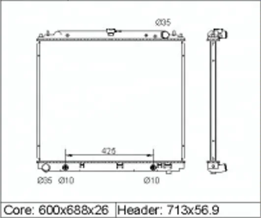 21460-EB71A Radiator for Frontier 2.5 2008| Alibaba.com