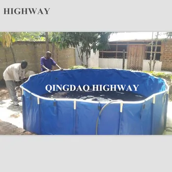 Pvc Foldable 2000 Gallon Aquaculture Tank For Living Fish Storage And ...