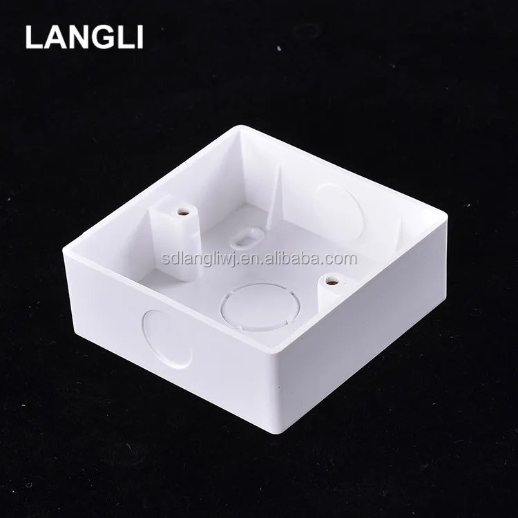 LANGLI Electrical Wire Plastic 86x86 PVC Wall Switch Box