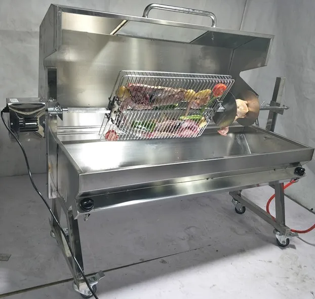 Gas Grill Lamb Pig BBQ Roaster Spit Rotisserie - High Food Grade