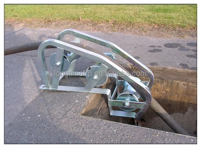 Aluminum Cable Pulling Roller Ground Cable Pulley Corner Mount Manhole ...