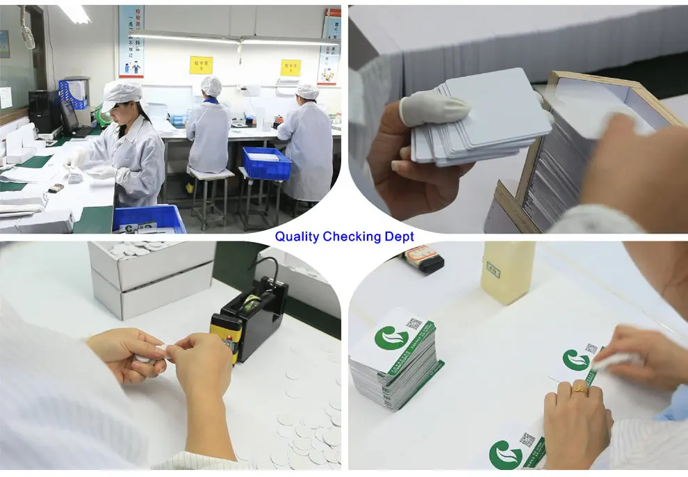 Plastic PVC Blank Plain White ID Card - Waterproof & Customizable