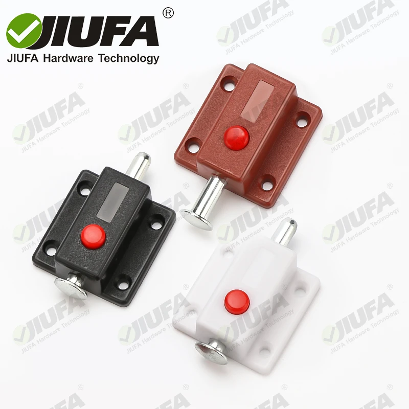 JIUFA Furniture Hardware Spring Loaded Automatic Button Plastic Push ...