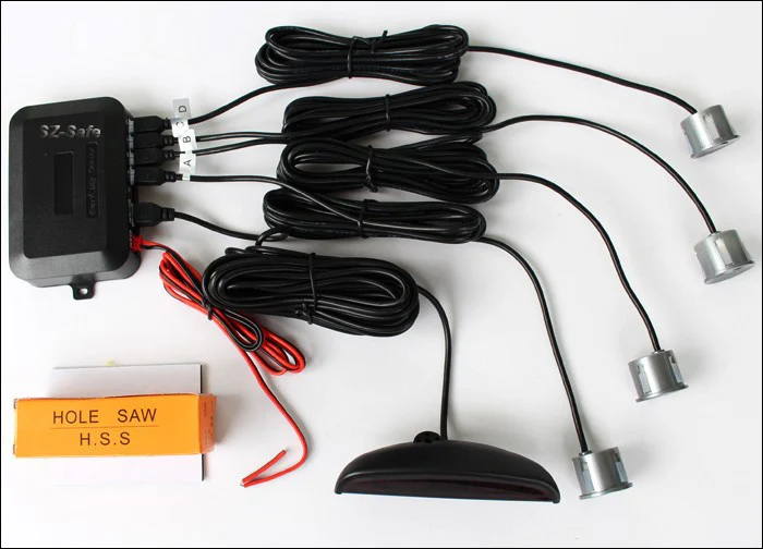 Pz 22mm 자동차 4 센서 Led 주차 센서 시스템 자동차 후진 백업 레이더 부저 경고 경보 키트 Led 디스플레이 Buy Led 주차 Sensor Kit4