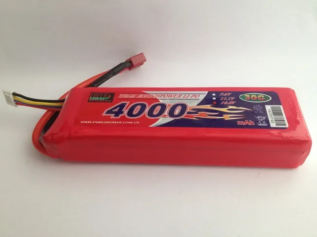11.1v Rc Helicopter Battery Lipo Battery 3s 4000mah Rechargeable ...