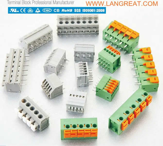 SPRING TERMINAL BLOCK, PCB SPRING TERMINAL BLOCK, TERMINAL BLOCK ...
