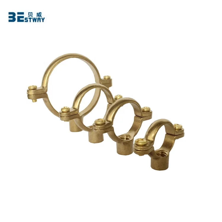 15mm to 108mm Custom Pipe Clips - High Quality Brass Die-casting