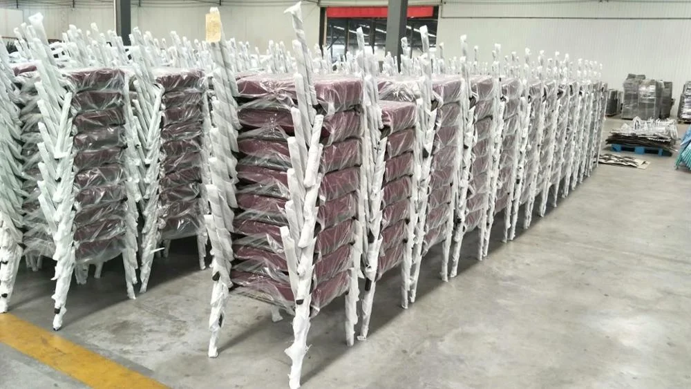 Auditorium Red Interlock Stacking Church Chair - Wholesale