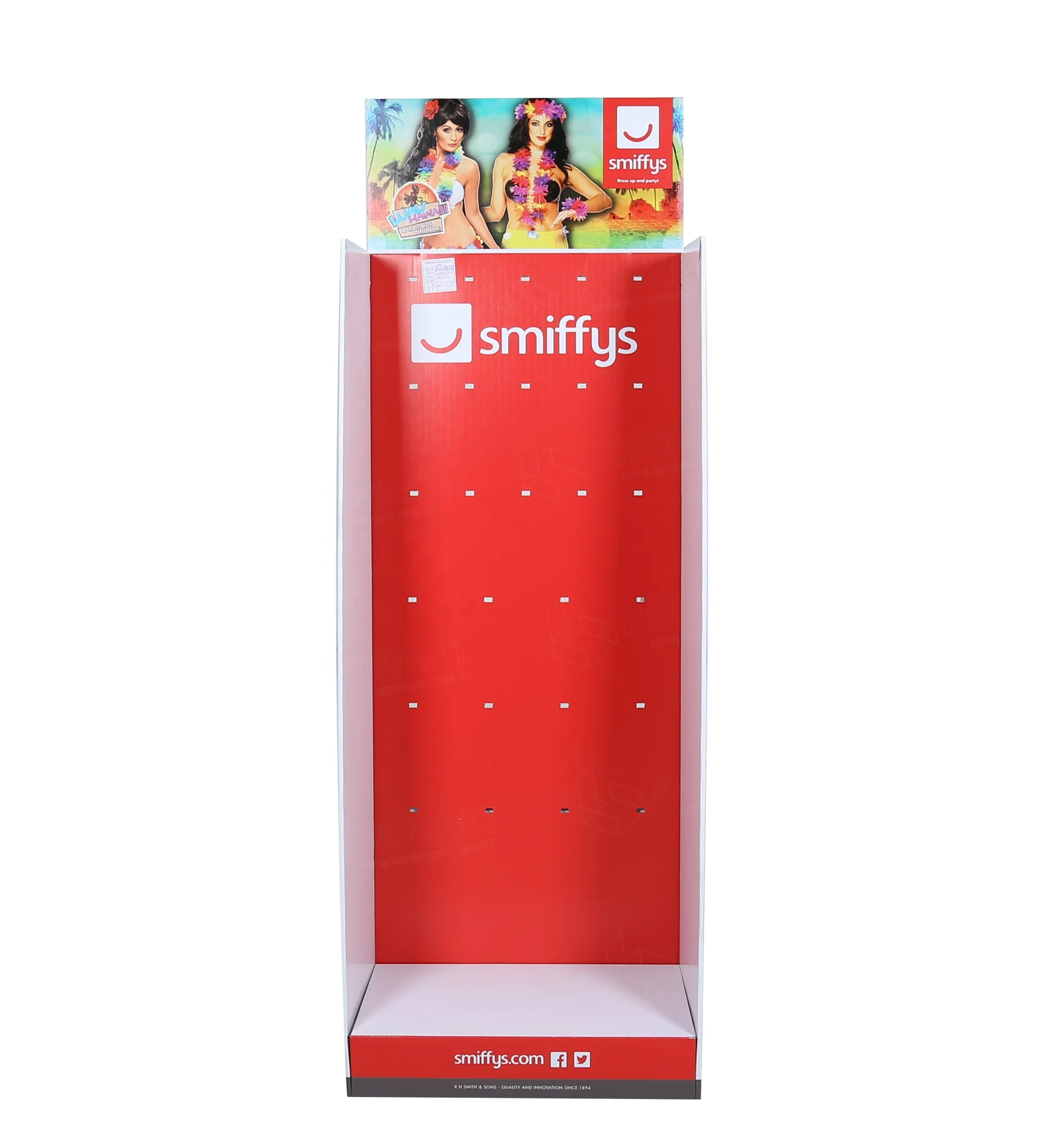 Adult Costume Cardboard Display Stand Shelves With Pegs Hook Children ...