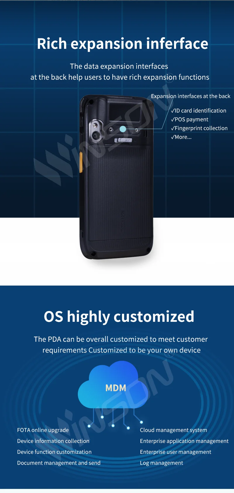 Ip67 Android Handheld Pda With Barcode Reader,Rfid/nfc Reader,3g,Wifi ...