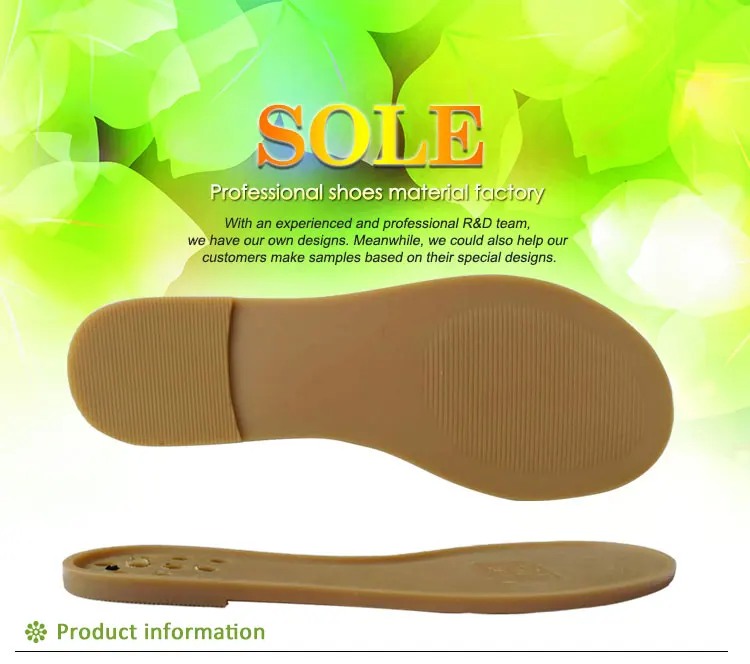 Suela de Goma Resistente para Mujer, para Fabricación de Sandalias ...