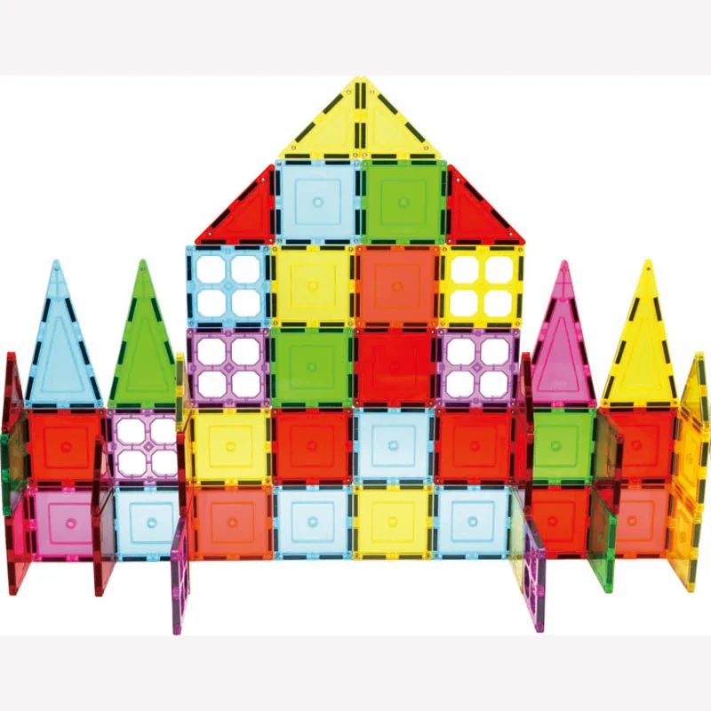 Hotselling Preschool Age Magnatiles Clear Colors 100 Piece Magnetic Block Set For Kids Toys 2023 ...