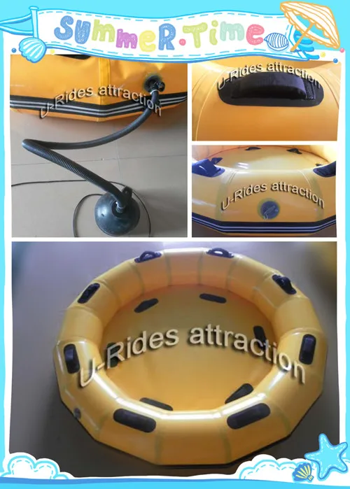 High Quality Yellow Water Tubes Raft Slide Game Inflatable