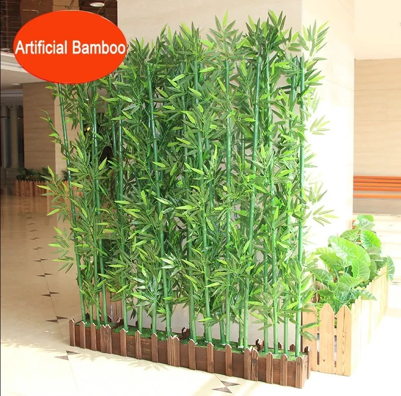 Pantalla de bambú Artificial para exteriores, árbol de bambú artificial ...