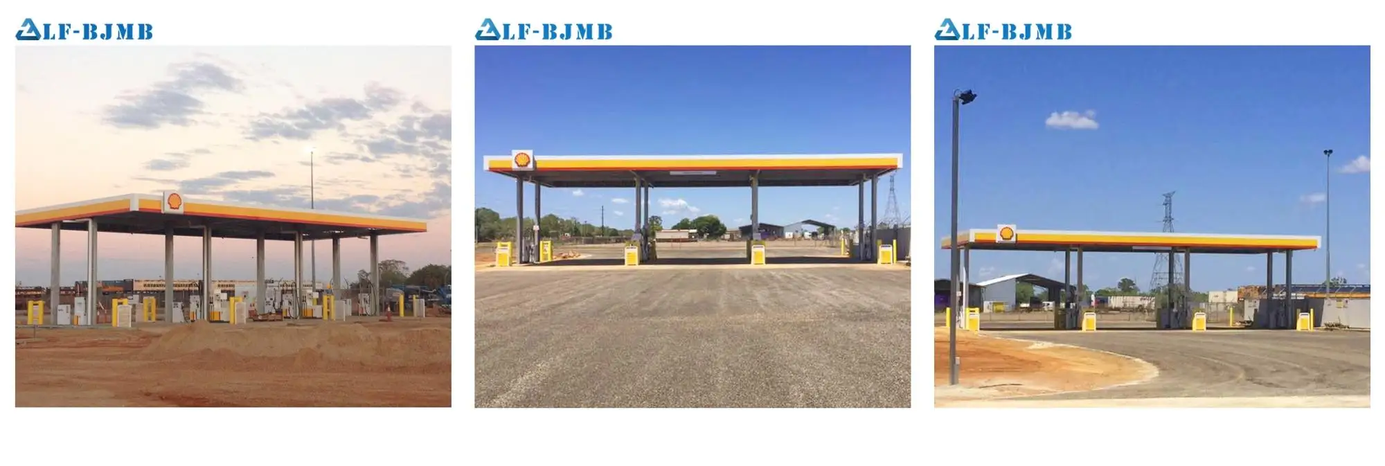 Lfbjmb Gas Station Construction Structure Filling Station Roofing Shed ...
