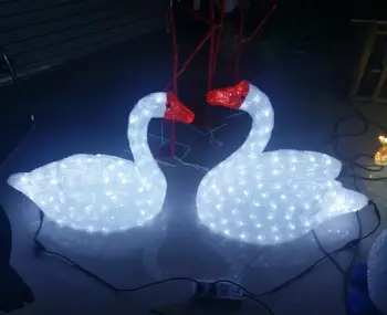 Lighted Swan For Outdoor Decoration - Buy Outdoor Lighted Swan ...