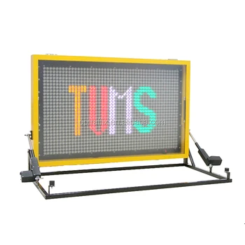Outdoor Programmable Vehicle Mounted Vms Led Portable Matrix Display Message Signs Board - Buy ...
