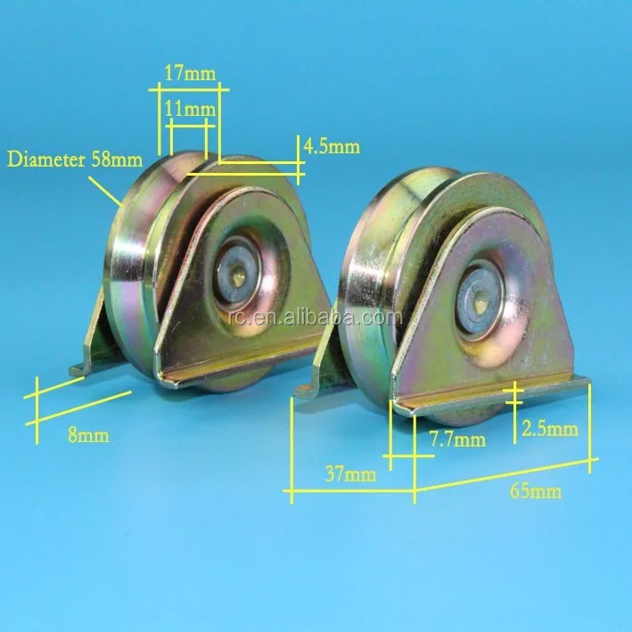 2 Inch Sliding Gate Wheel Diameter 48mm Thickness 17mm Bearing 6201RS ...